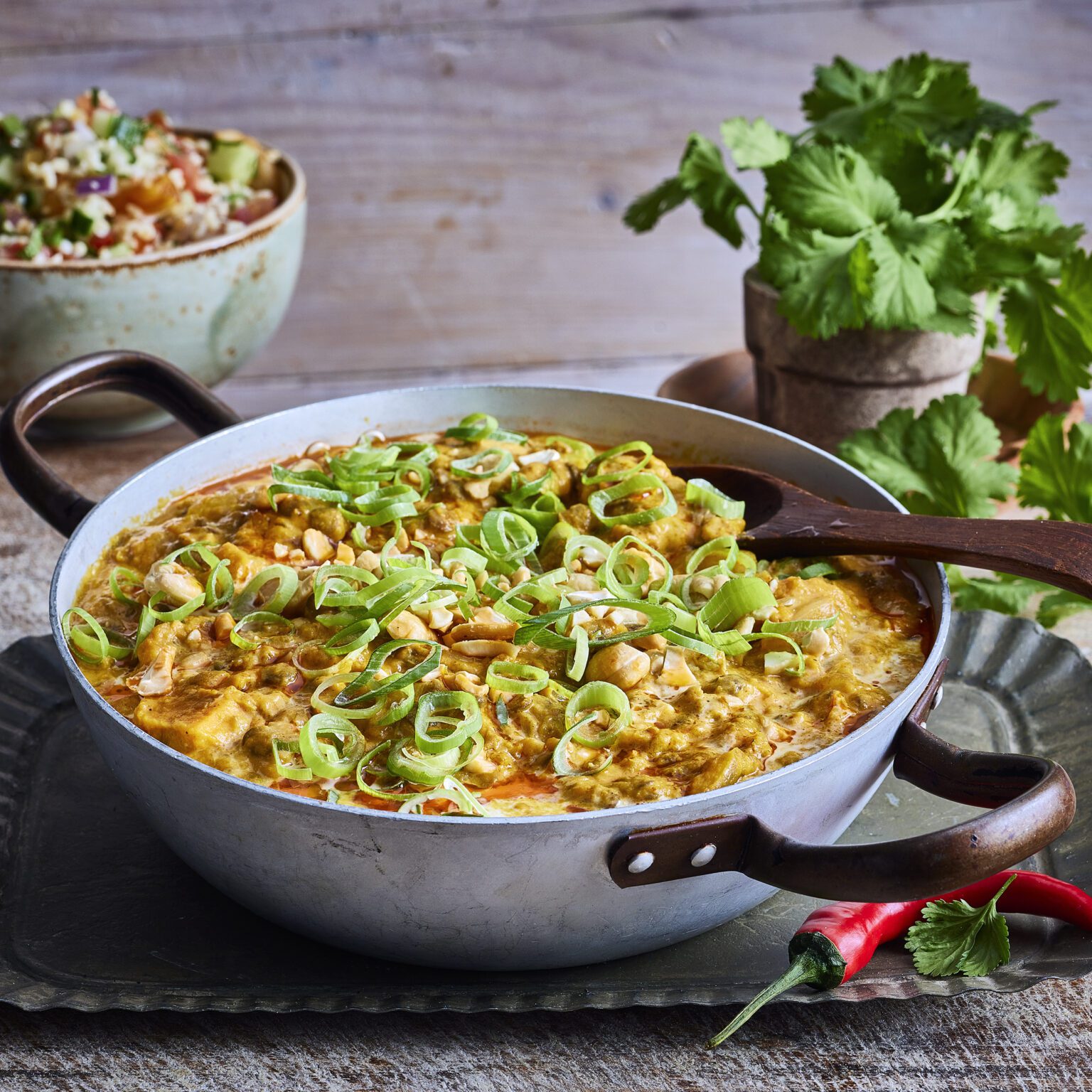 Indisk masala med bakt gulrot og paprika - Kreativ Catering